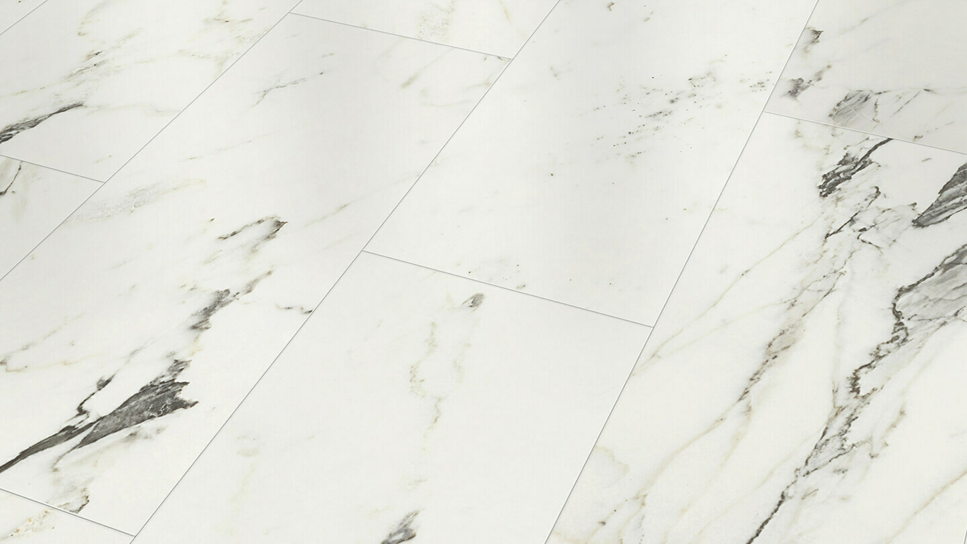 Visiogrande – Laminatboden Marmor weiß Fliese